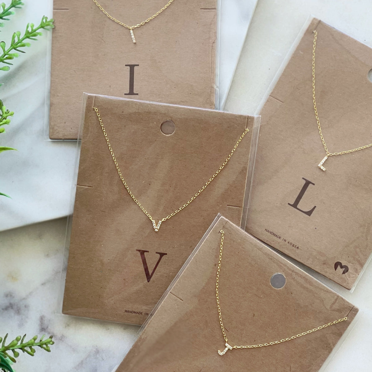 Gold Rhinestone Initials – My Look Boutique